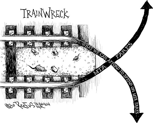 Our cartoonist takes on the MTA! • Brooklyn Paper