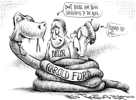 Roofus: Harold Ford is a snake — literally! • Brooklyn Paper