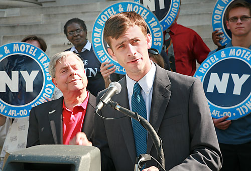 Marty joins the pool party! Beep to don trunks to protest Double-D ...