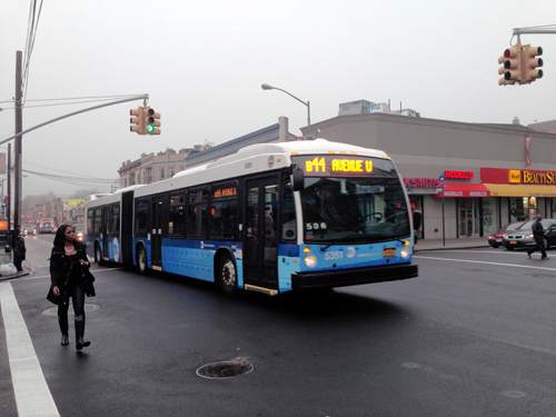 Boro’s first dedicated-lane bus plies Nostrand • Brooklyn Paper