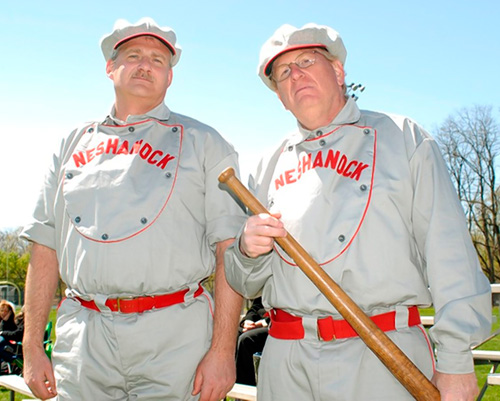 Old Men Playing Baseball