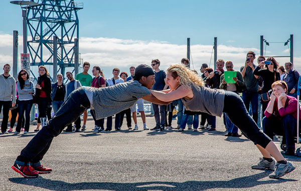 On the hoof: Dance show sends audience skipping across Red Hook ...