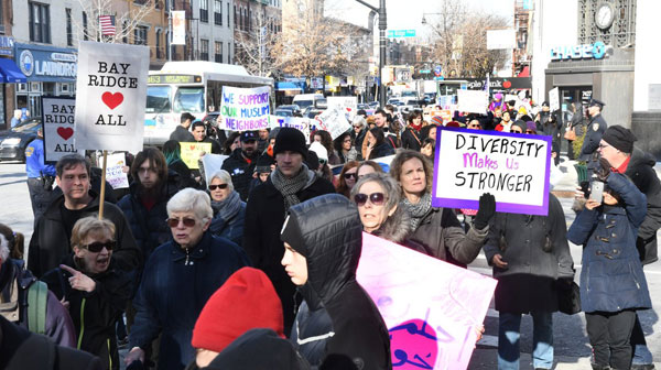 Clash at Bay Ridge’s MLK Day ‘solidarity’ march • Brooklyn Paper