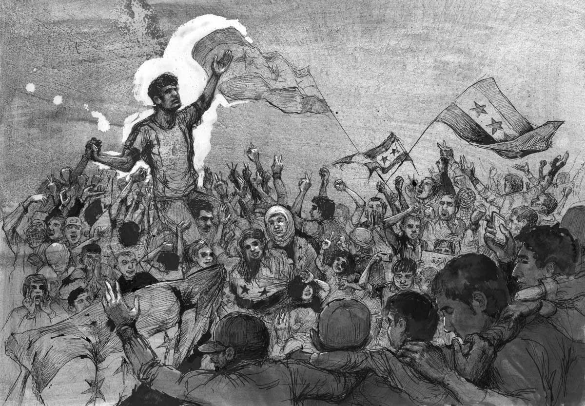 The art of war: Syrian civil war sketches at Brooklyn Public Library ...