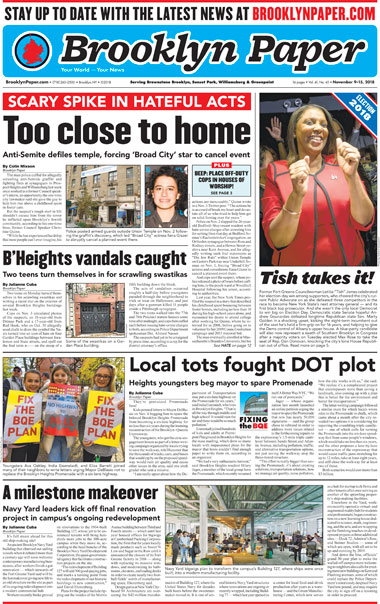 Brooklyn Paper: November 9, 2018 • Brooklyn Paper
