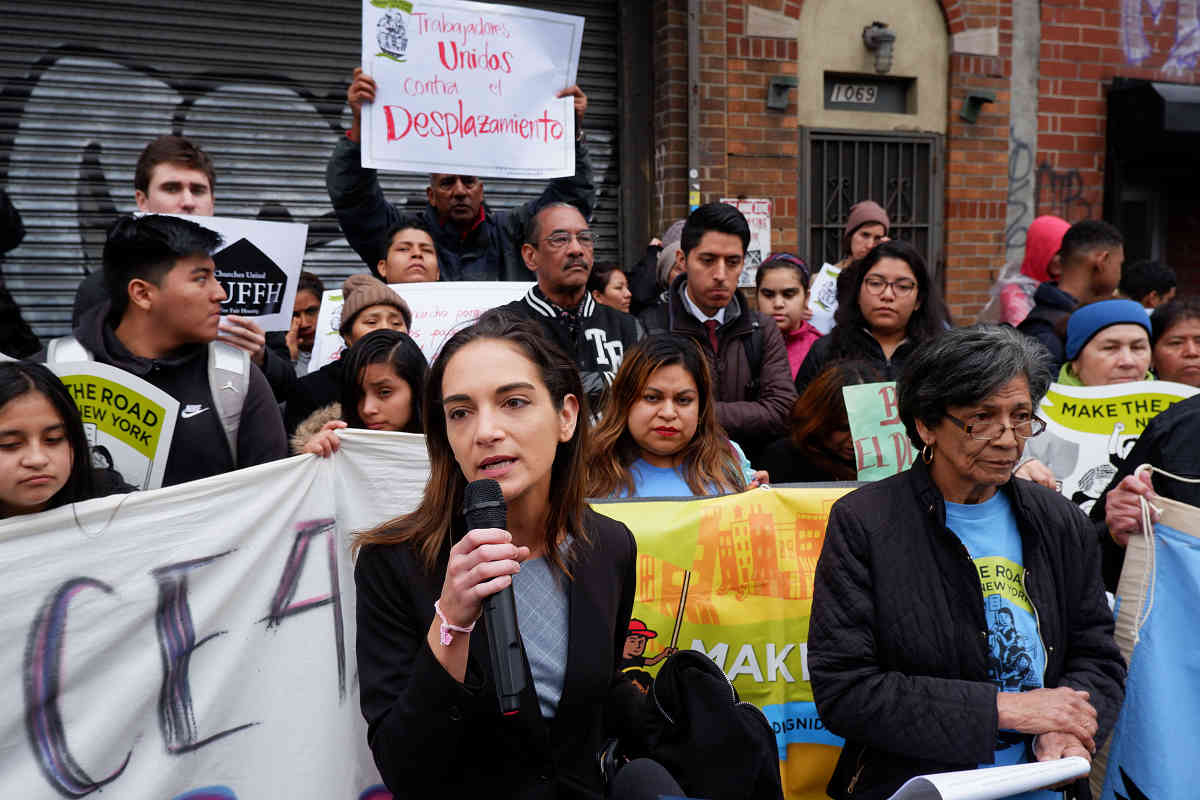 Protesters rally for universal rent control in Bushwick • Brooklyn Paper