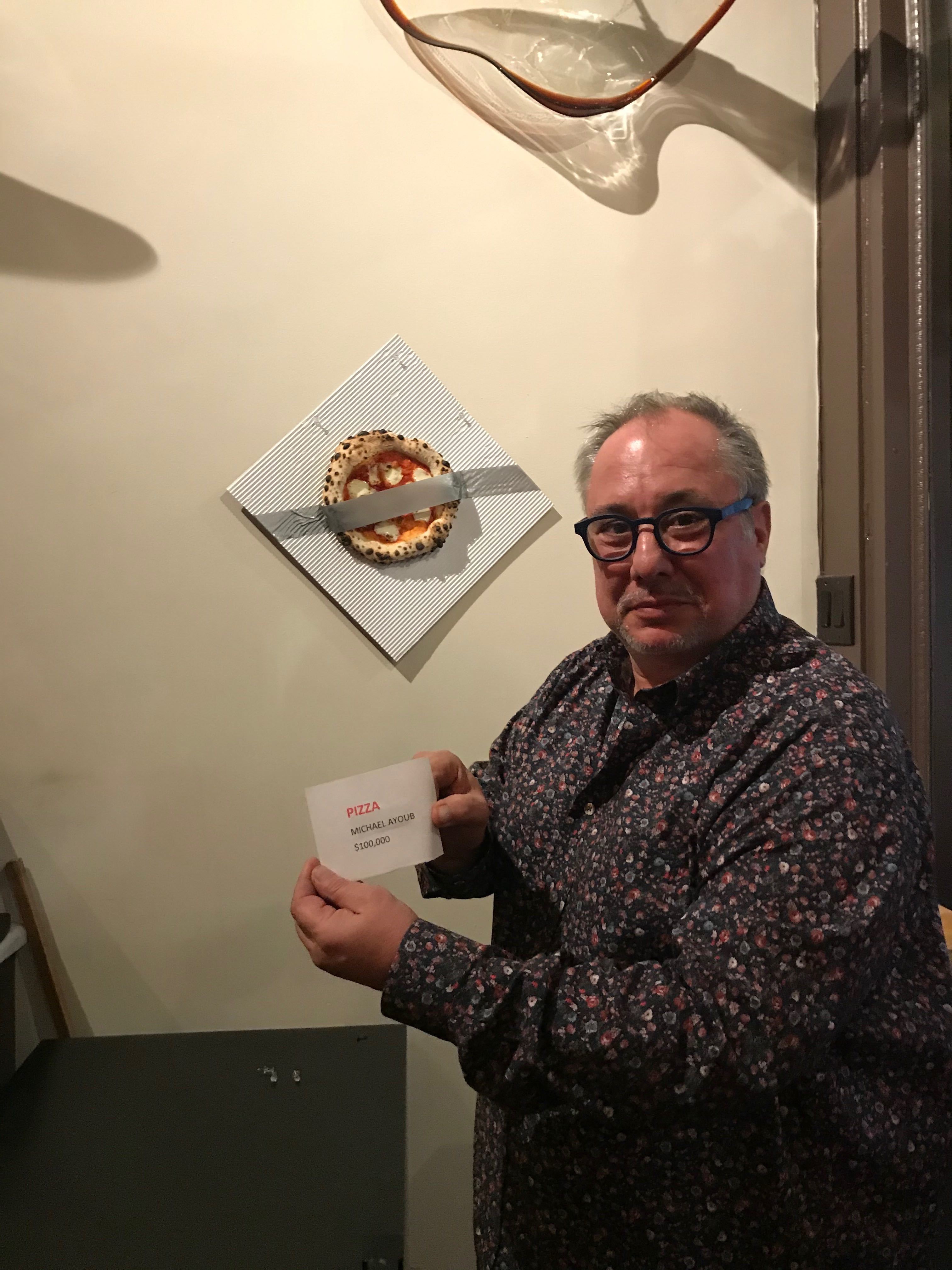 Greenpoint pizzeria hangs $100,000 pizza “art” • Brooklyn Paper