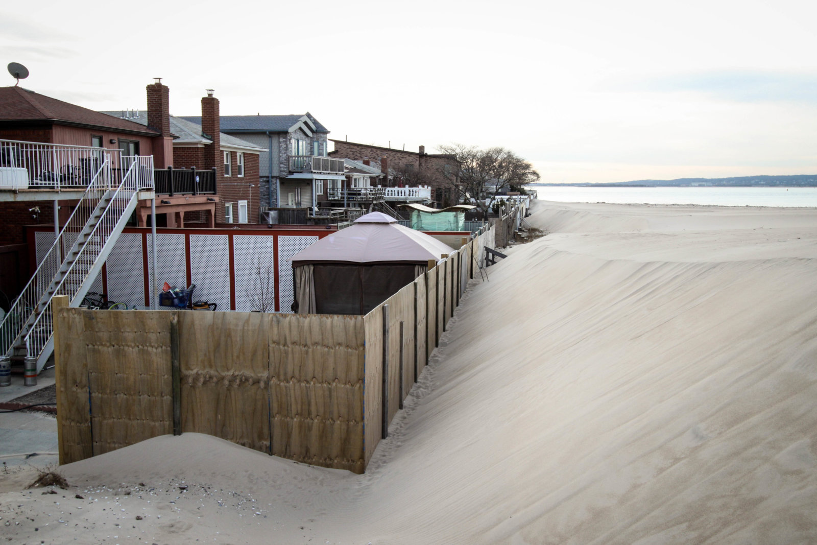 ‘It’s like Lawrence of Arabia’: Massive wall of sand built up along ...