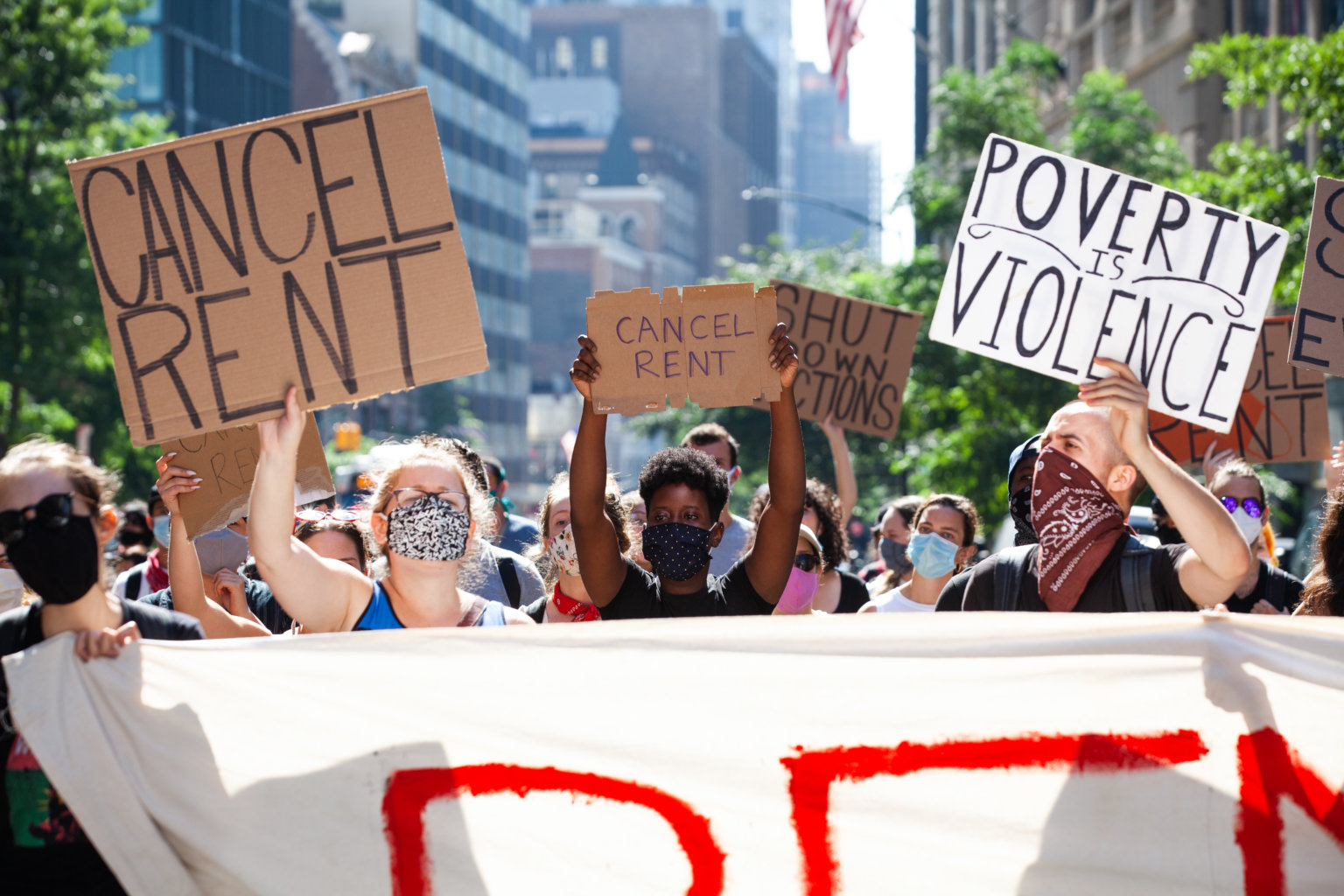 Tenant activists storm Downtown law office during anti-eviction protest ...
