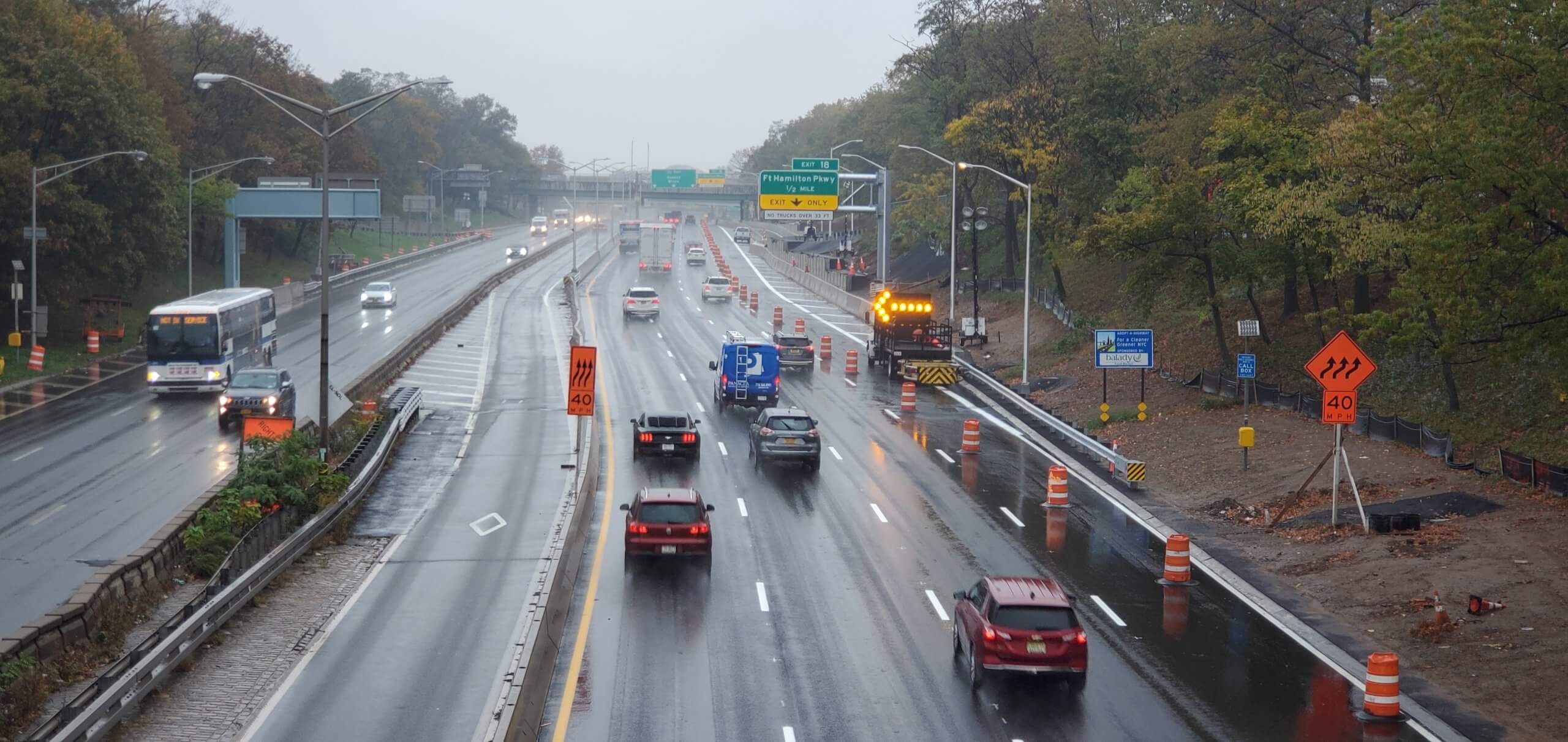 Traffic improvements from Verrazzano to Gowanus finish early