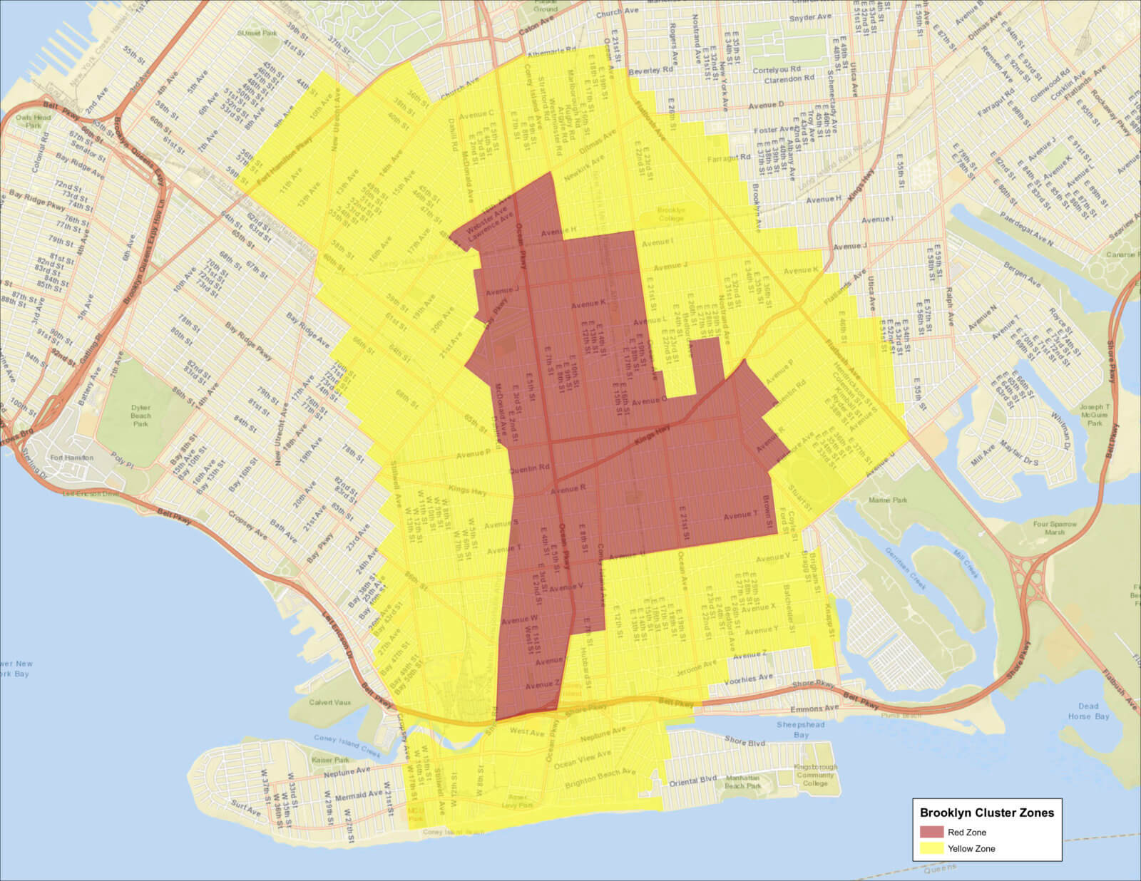 New Brooklyn ‘red zone’ excludes Borough Park, Flatlands • Brooklyn Paper