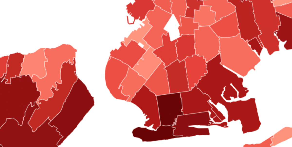 Southern Brooklyn zip codes see high infection rate, low vaccinations ...