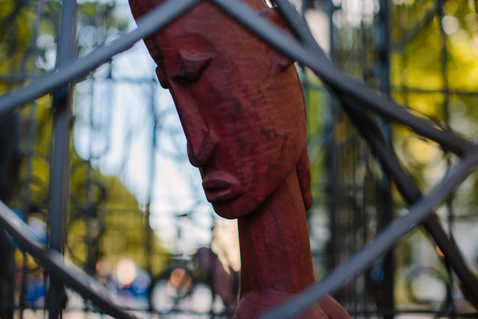 New Columbus Park sculpture “Mind Forged Manacles/Manacle Forged Minds ...