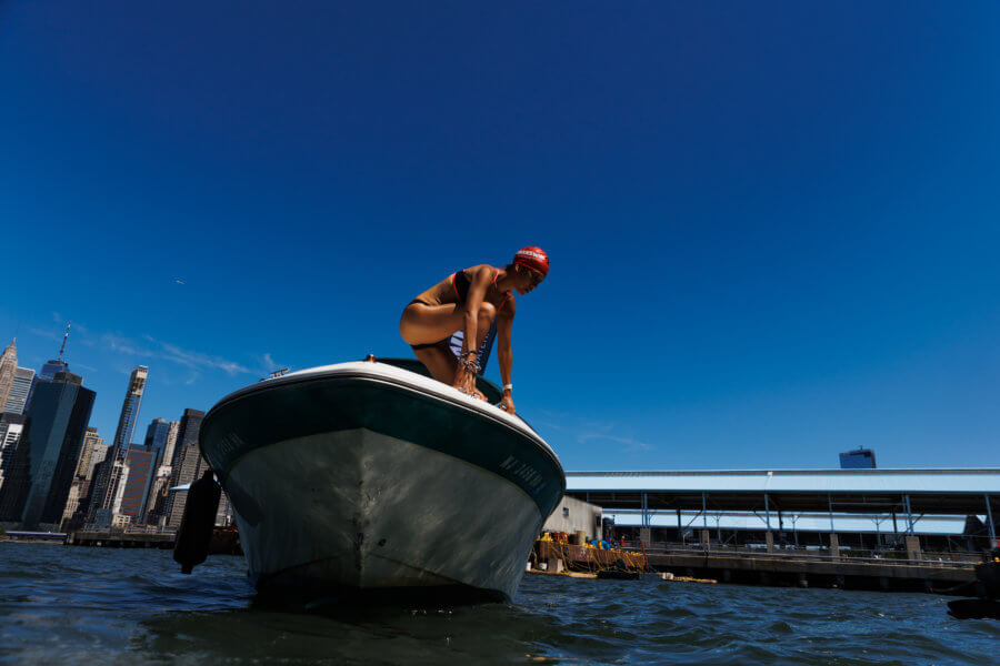 ‘I feel like a kid’: Open water swimmers traverse the Brooklyn ...