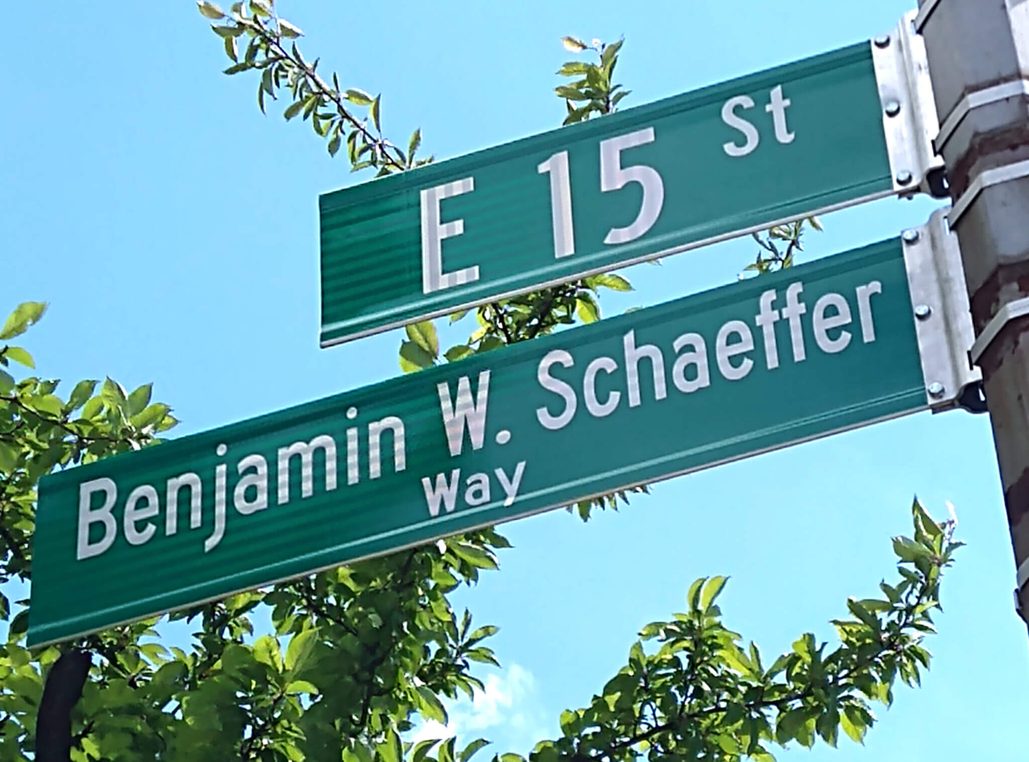 Subway hero Benjamin Schaffer commemorated with street co-naming ...