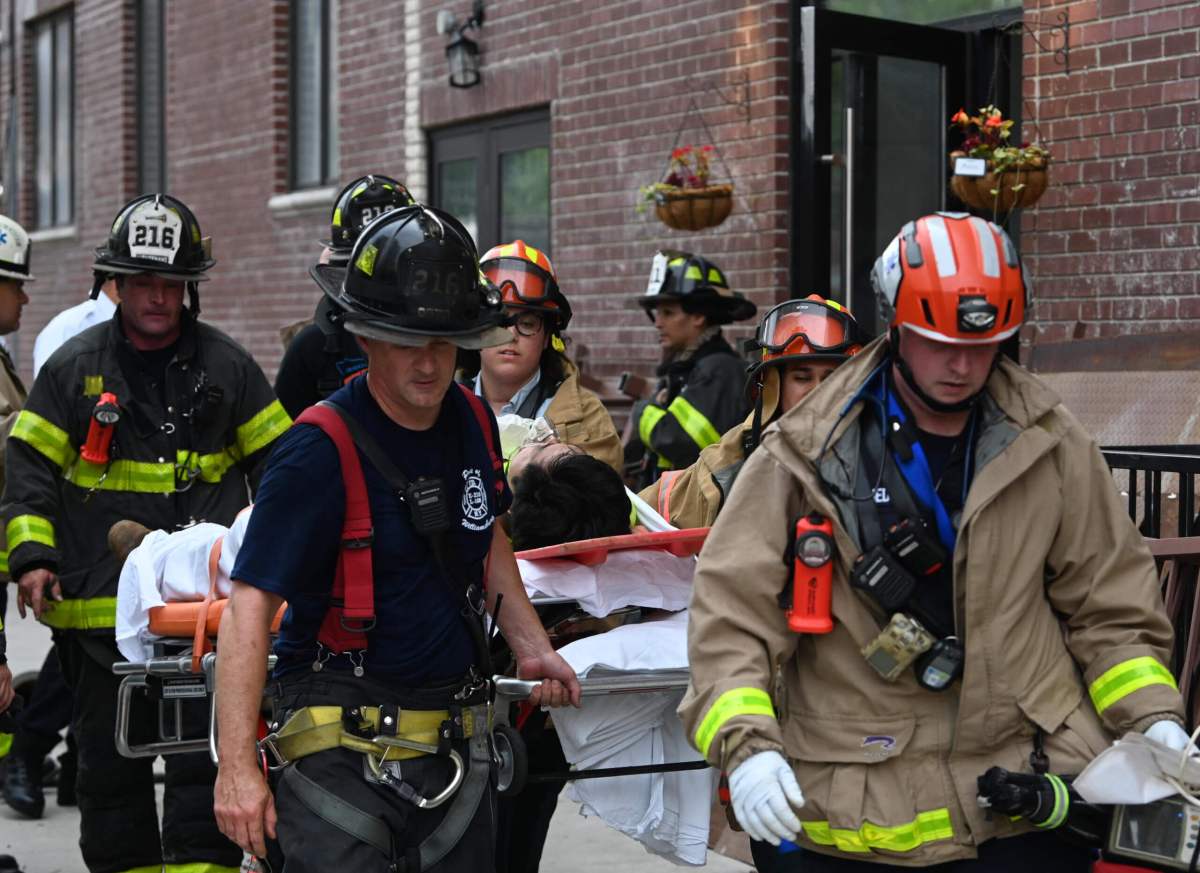 Firefighters rescue construction worker buried in Bushwick trench ...