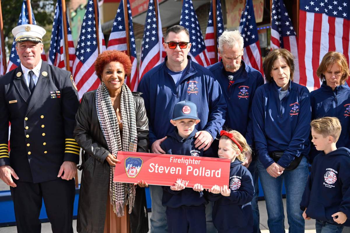 Marine Park remembers fallen firefighter Steven Pollard with street co ...