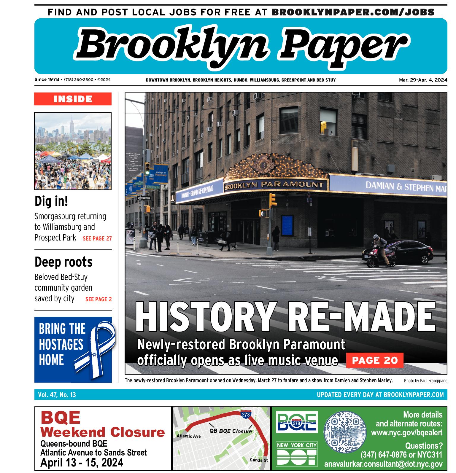 Brooklyn Paper: March 29, 2024 • Brooklyn Paper