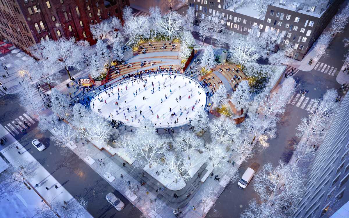 Williamsburg’s first waterfront ice rink opens next week at Domino Park ...