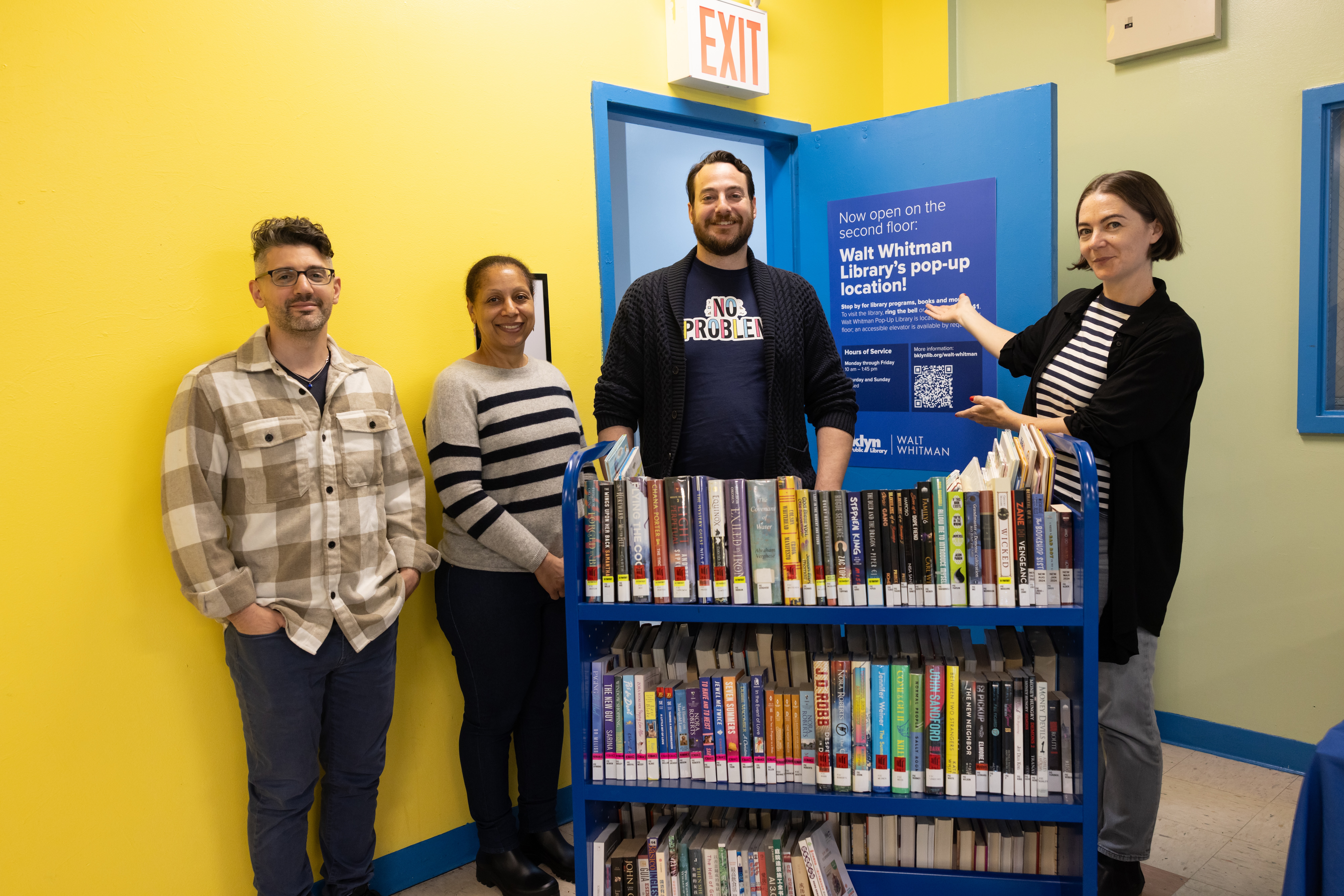 Walt Whitman Pop-Up Library opens on Nassau Street while main branch is ...
