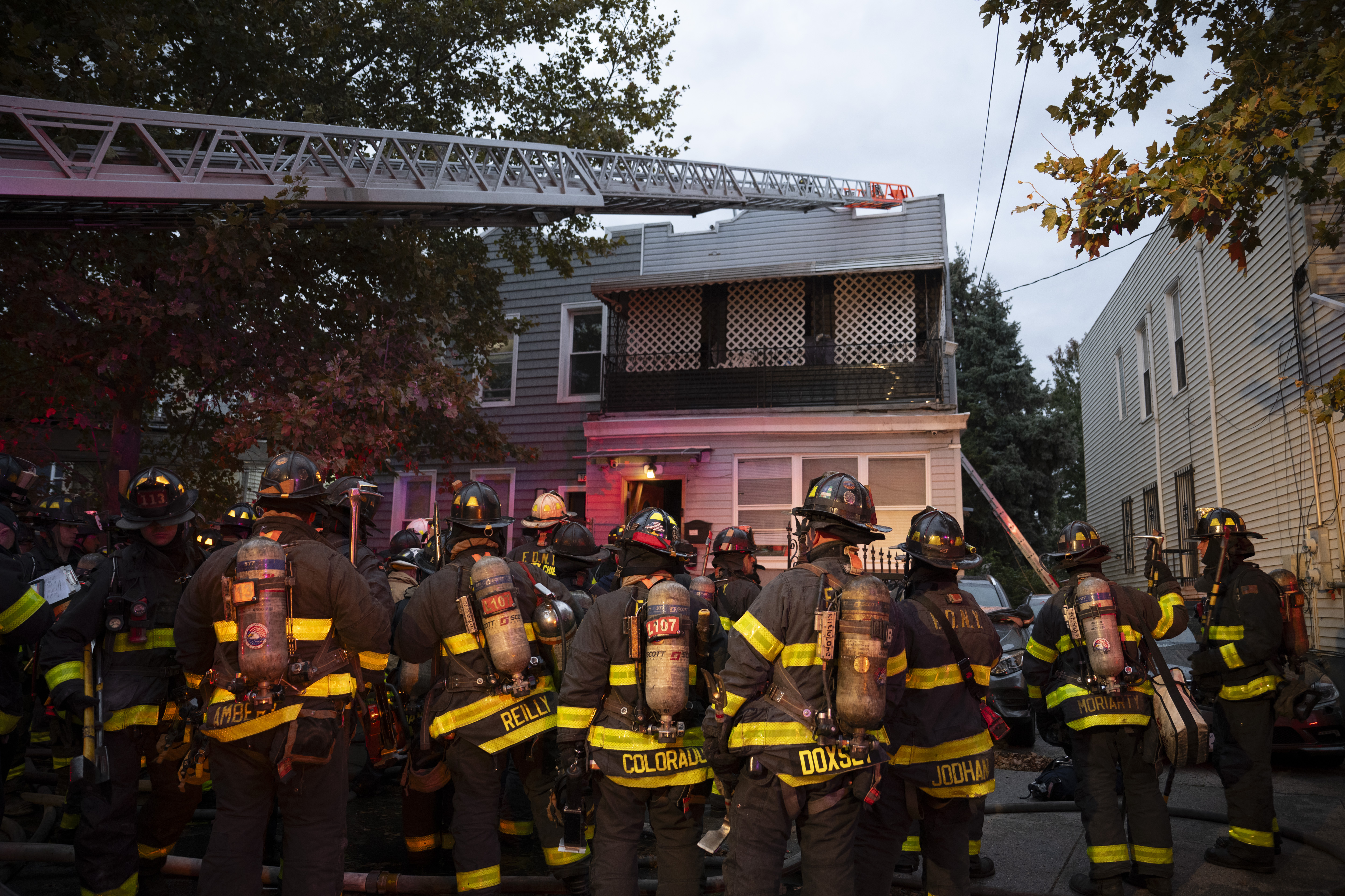 Partial building collapse traps two firefighters during East New York ...
