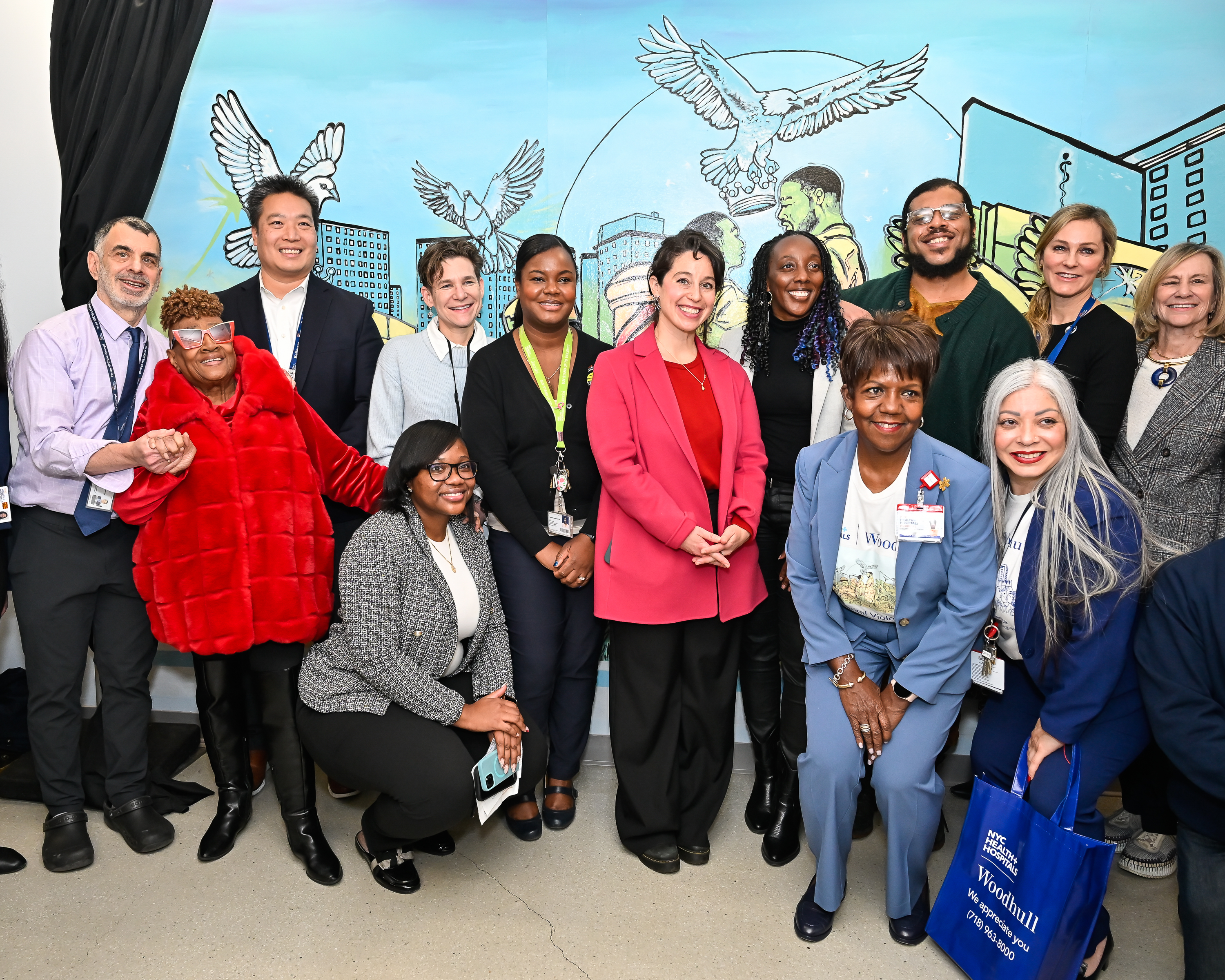 ‘Therapy for the Soul’: Woodhull Medical Center unveils first-of-its-kind systemwide mural ...